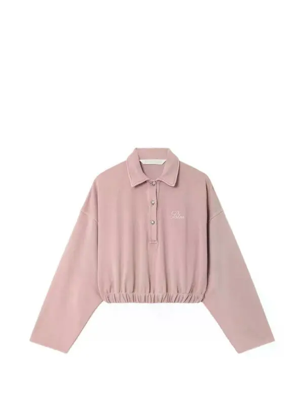 Palm Angels Palm Sway Cropped Long-sleeve Polo