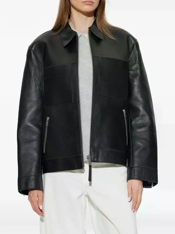 SAMSOE SAMSOE Sastevie Leather Jacket