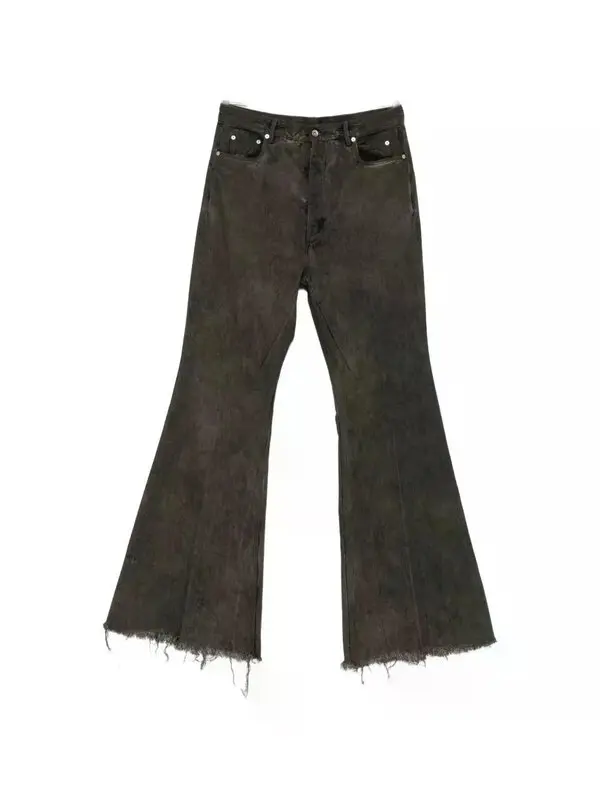 Rick Owens Bolan Faded Flared-leg Jeans