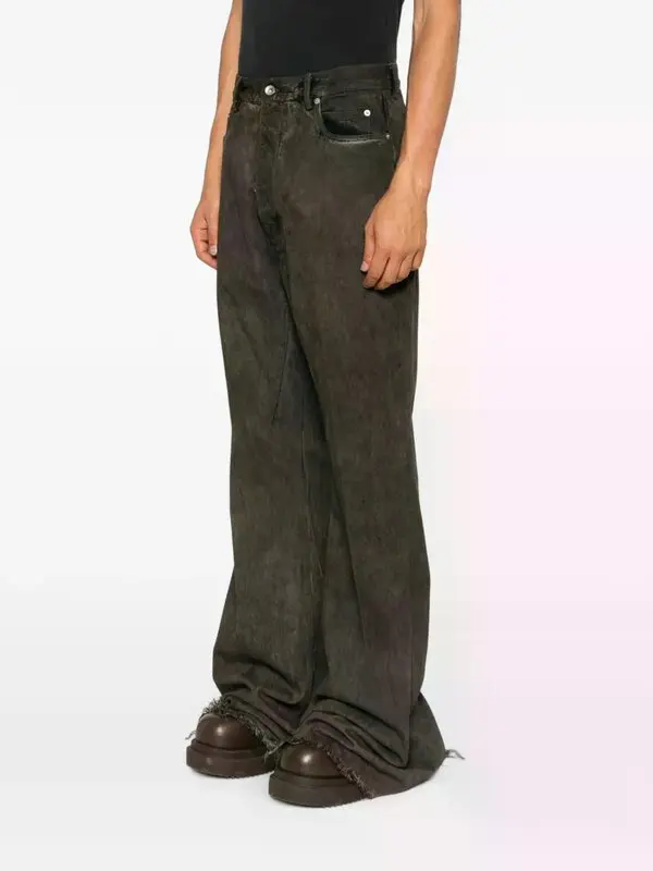 Rick Owens Bolan Faded Flared-leg Jeans