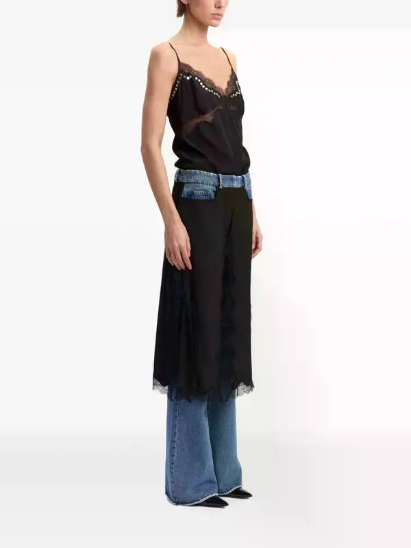 16Arlington Kia Lace-trimmed Layered Jeans