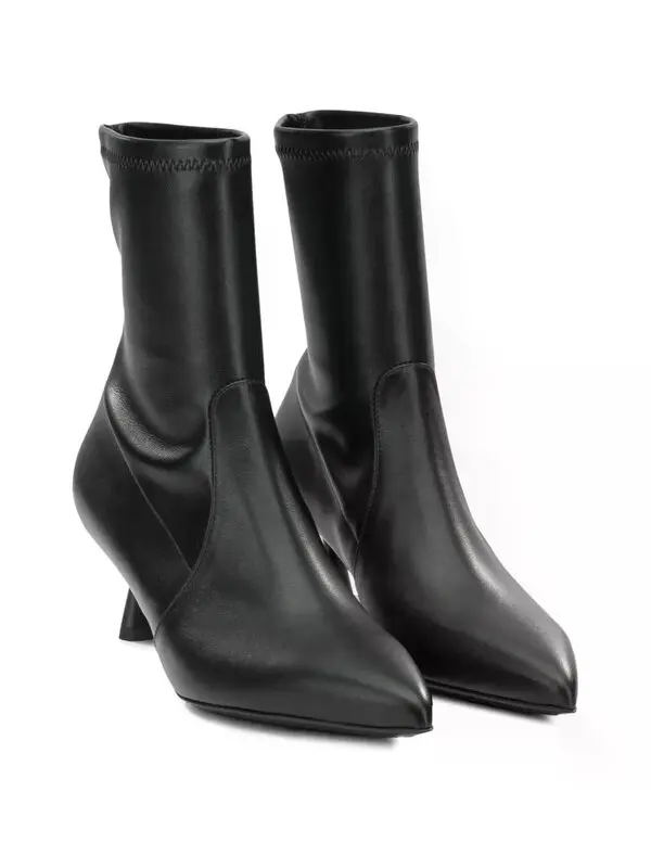 SERGIO LEVANTESI Celine Pointed-toe Heeled Ankle Boots
