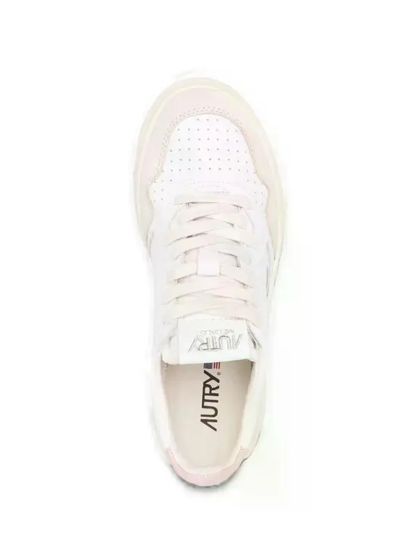 AUTRY Medalist Low Sneakers In Leather And Suede - White