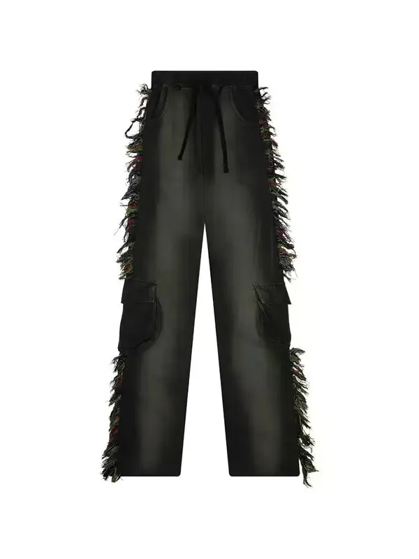 Alchemist Cargo Pants With Gradient Fringe Trim