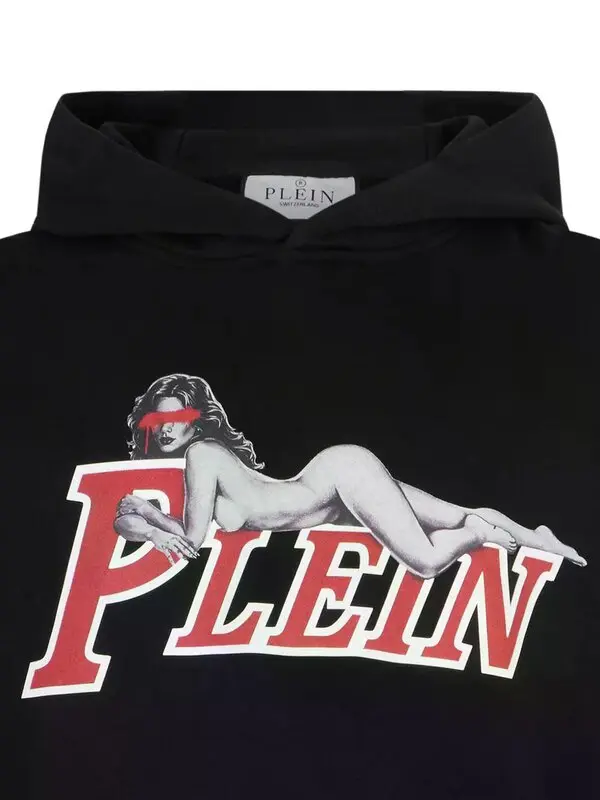 Philipp Plein Hoodie With Pin Up Logo