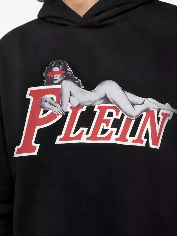 Philipp Plein Hoodie With Pin Up Logo