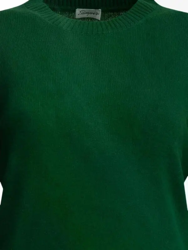 SEMPER Crew-neck Ribbed-trim Sweater