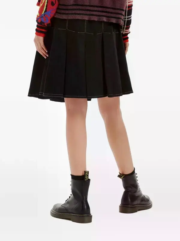 CHOPOVA LOWENA Pleated Carabiner Detail Skirt