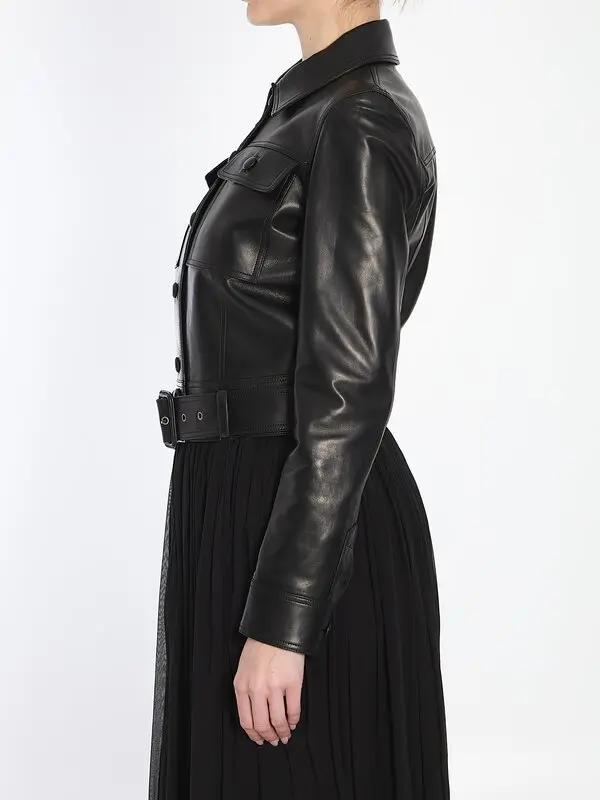 Saint Laurent Belted Cropped Jacket