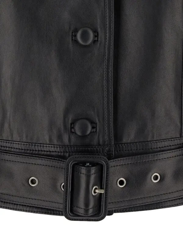 Saint Laurent Belted Cropped Jacket