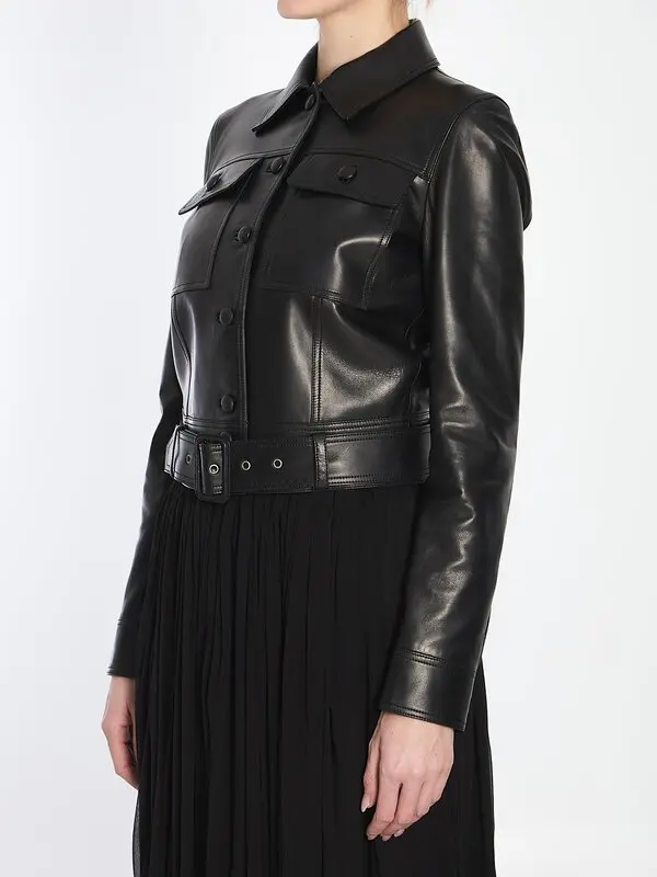 Saint Laurent Belted Cropped Jacket