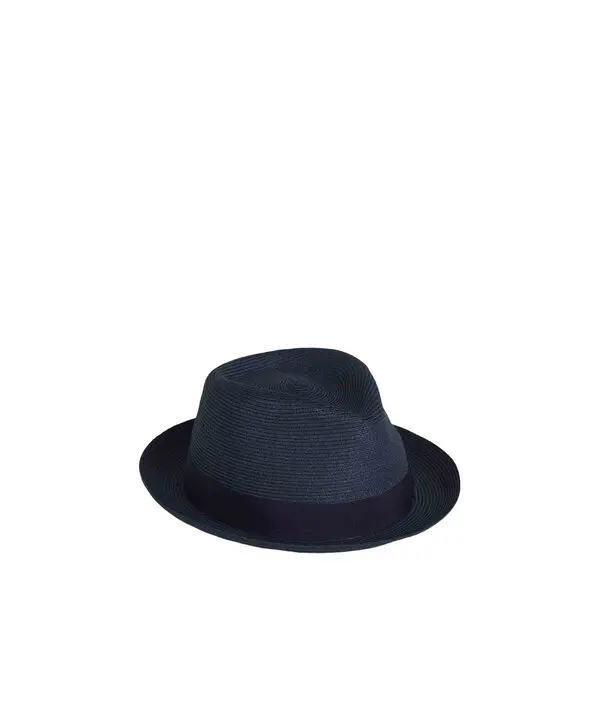 Borsalino Straw Fedora With Wide Brim
