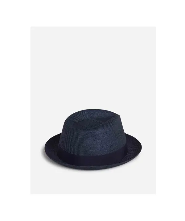 Borsalino Straw Fedora With Wide Brim