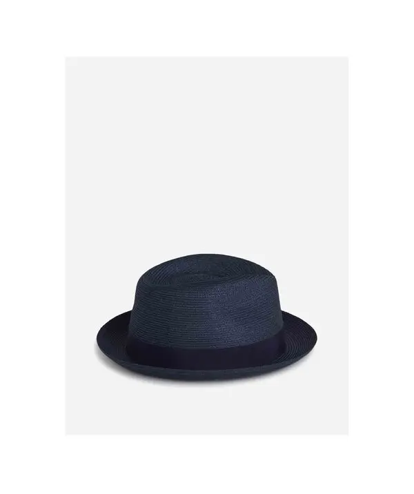 Borsalino Straw Fedora With Wide Brim