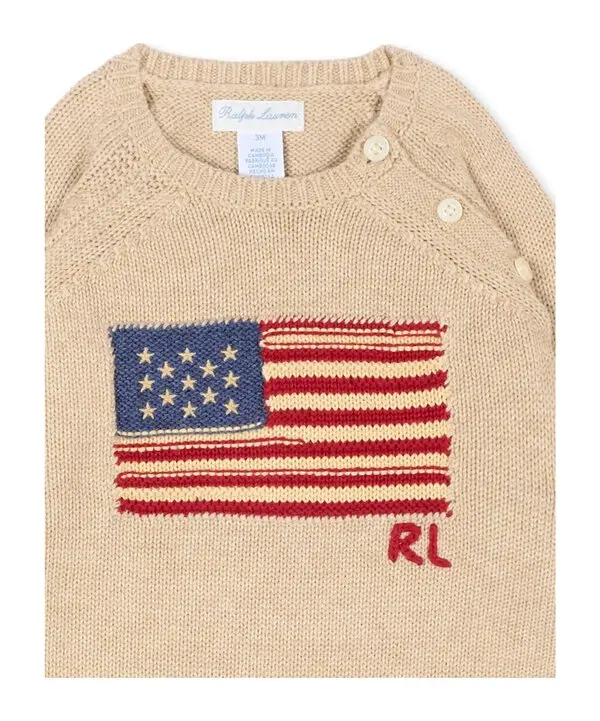 Ralph Lauren Flag Intarsia Knitted Jumpsuit