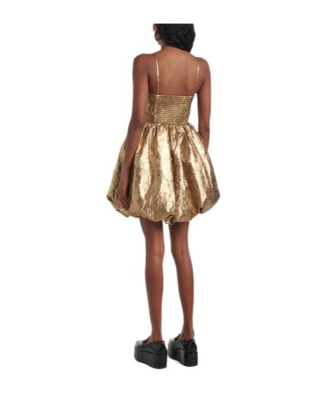 GANNI Metallic Dress