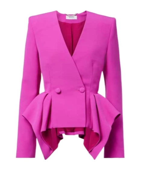 SAFIYAA LONDON Double-breasted Peplum Blazer