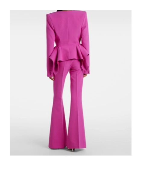 SAFIYAA LONDON Double-breasted Peplum Blazer