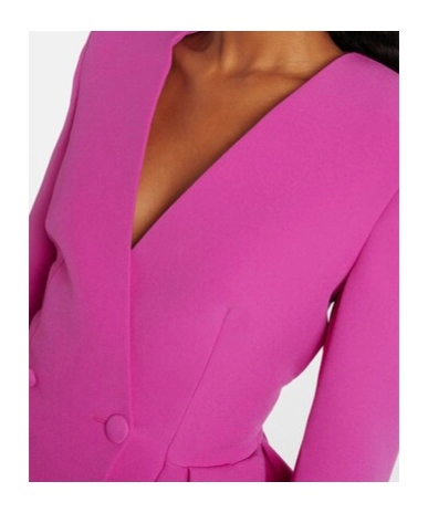 SAFIYAA LONDON Double-breasted Peplum Blazer