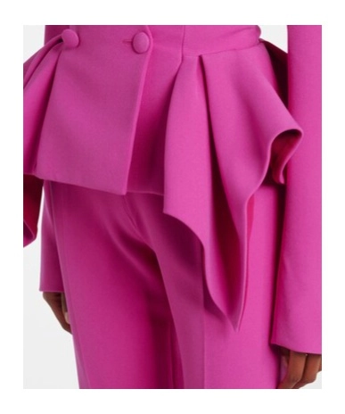 SAFIYAA LONDON Double-breasted Peplum Blazer
