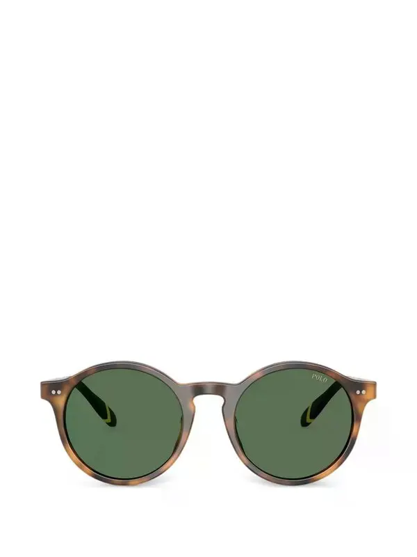 POLO RALPH LAUREN EYEWEAR Round-frame Tortoiseshell-effect Sunglasses