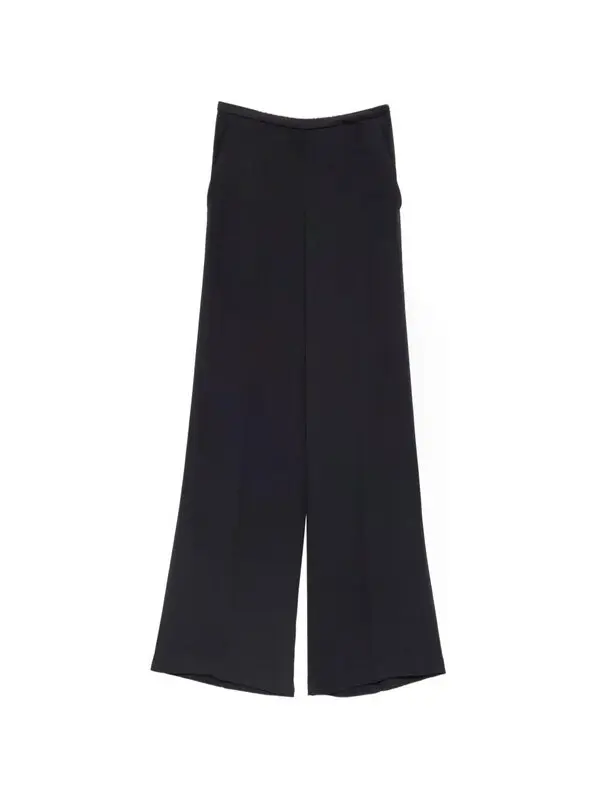 FORTE_FORTE High-waisted Satin-finish Trousers