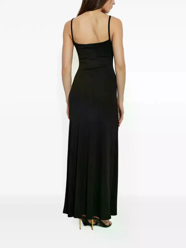 Christopher Esber Droplet Crystal Ruched Maxi Dress