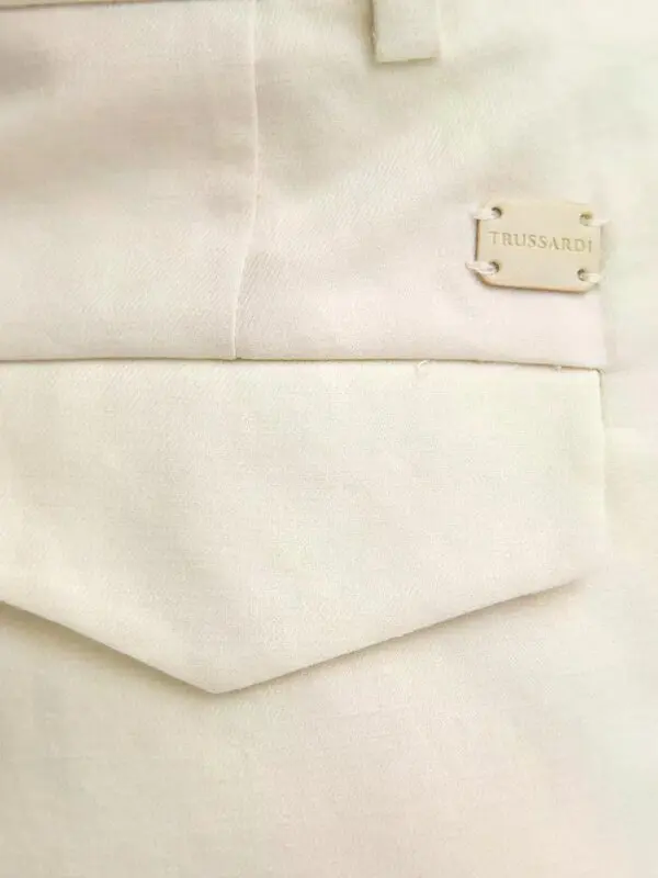 TRUSSARDI Pleated Logo-patch Shorts