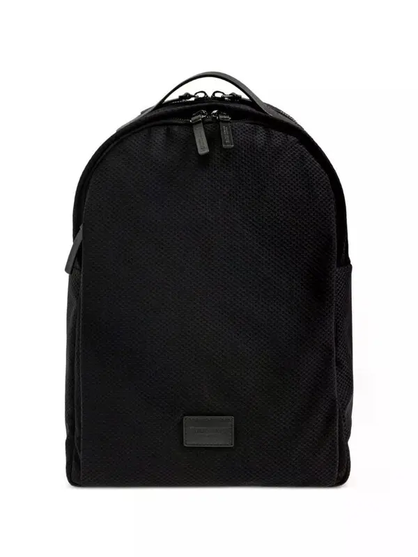 Giorgio Armani Logo Patch Mesh Backpack