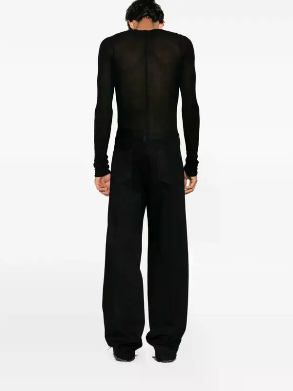 Rick Owens Geth Raw-cut Wide-leg Jeans