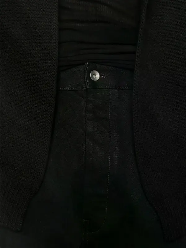 Rick Owens Geth Raw-cut Wide-leg Jeans
