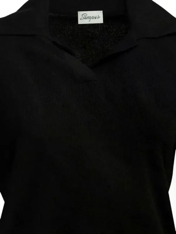 SEMPER Cashmere Polo-collar Sweater