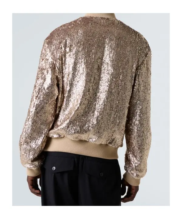 Dries Van Noten Sequined Bomber Jacket