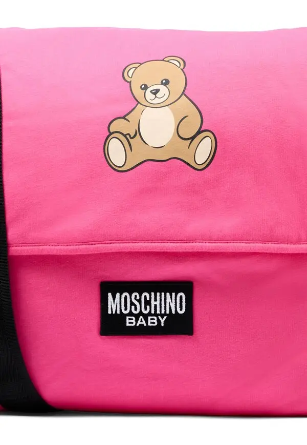 Moschino Teddy Bear Logo-patch Changing Bag