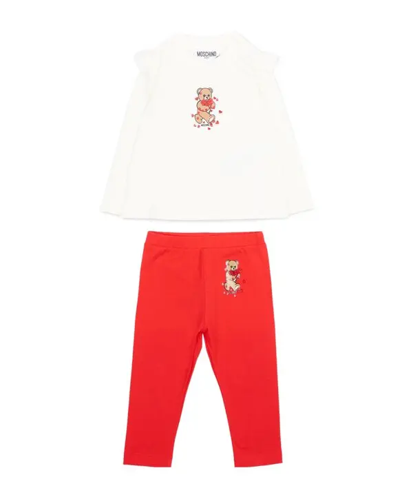 Moschino Teddy Bear Motif Ruffled Tracksuit