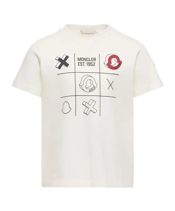 Moncler Tic Tac Toe Print Jersey T-shirt