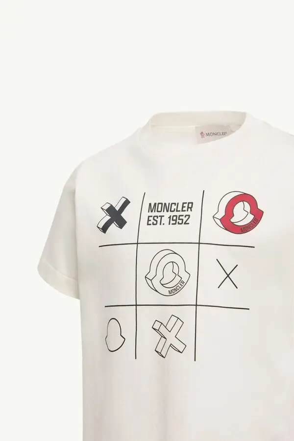 Moncler Tic Tac Toe Print Jersey T-shirt