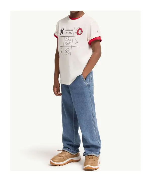 Moncler Tic Tac Toe Print Jersey T-shirt