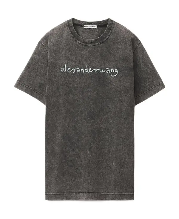 Alexander Wang Distressed Logo T-shirt