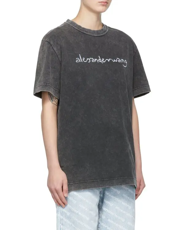 Alexander Wang Distressed Logo T-shirt