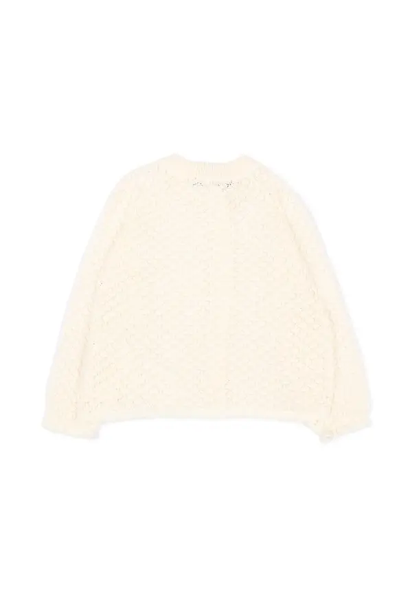 Balmain Pointelle-knit Button-up Cardigan