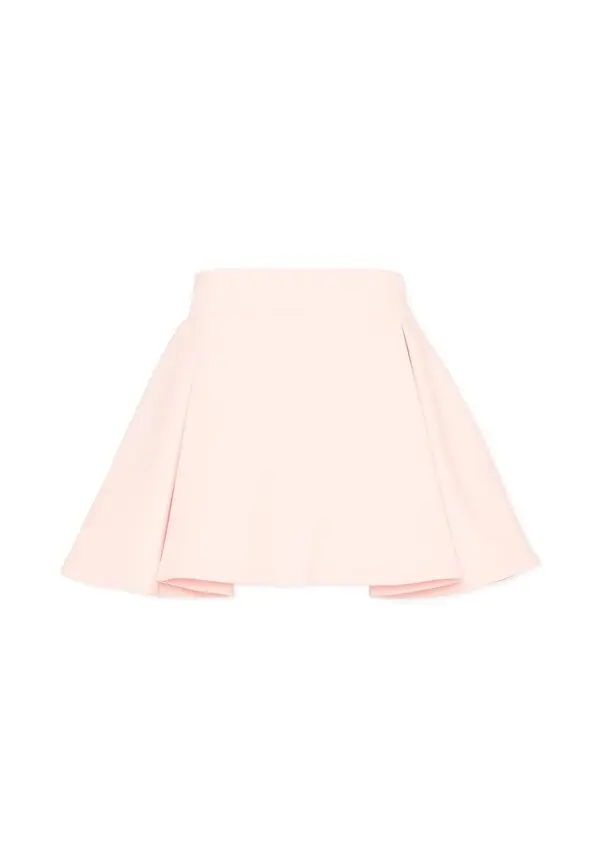 Balmain Logo-print Pleated Flared Skirt