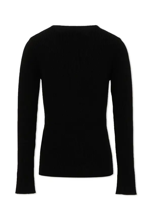 Givenchy Logo Embroidered Ribbed Knit Sweater