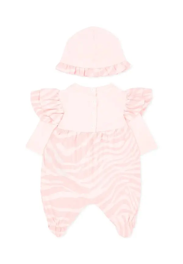 Balmain Zebra-print Ruffled Babywear Set