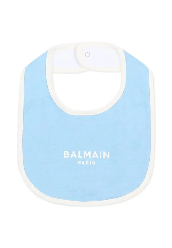 Balmain Logo-print Bib Bodysuit And Beanie Set