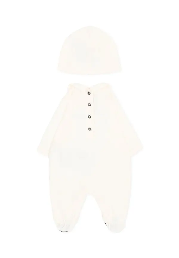 Balmain Logo-print Babygrow Set