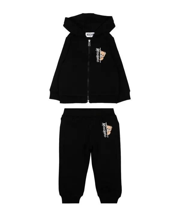 Moschino Two-piece Hooded Sweatshirt And Sweatpants Set