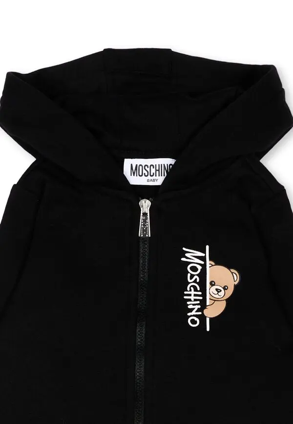 Moschino Two-piece Hooded Sweatshirt And Sweatpants Set