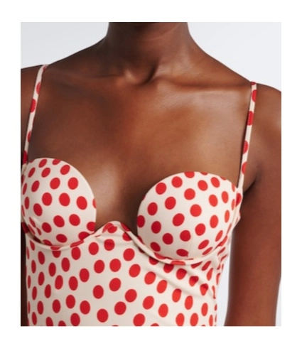Alaïa Polka-dot Jersey Midi Dress