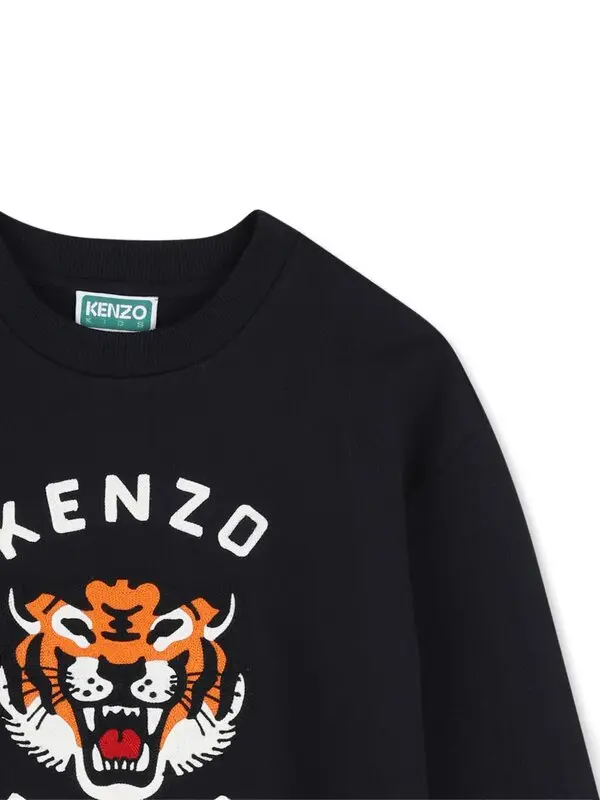 Kenzo Tiger-motif Crew-neck Sweater